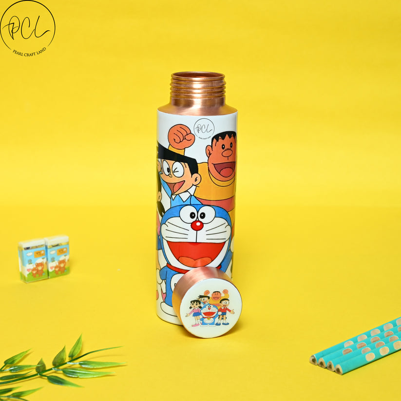 PCL Copper Doraemon Kids Cartoon Water Bottle 400 ml – PEARL CRAFTLAND