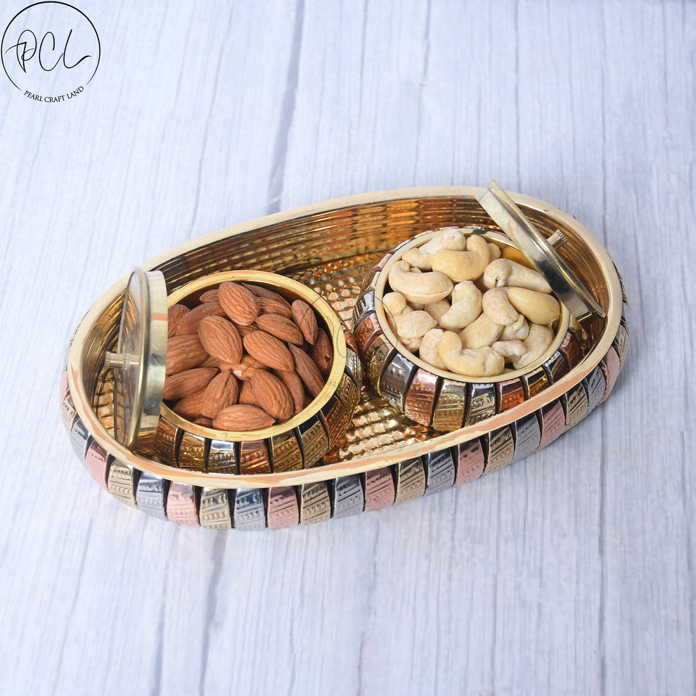 Multipurpose Brass Supari Set Decorative Box Container Set of 3 – PEARL ...