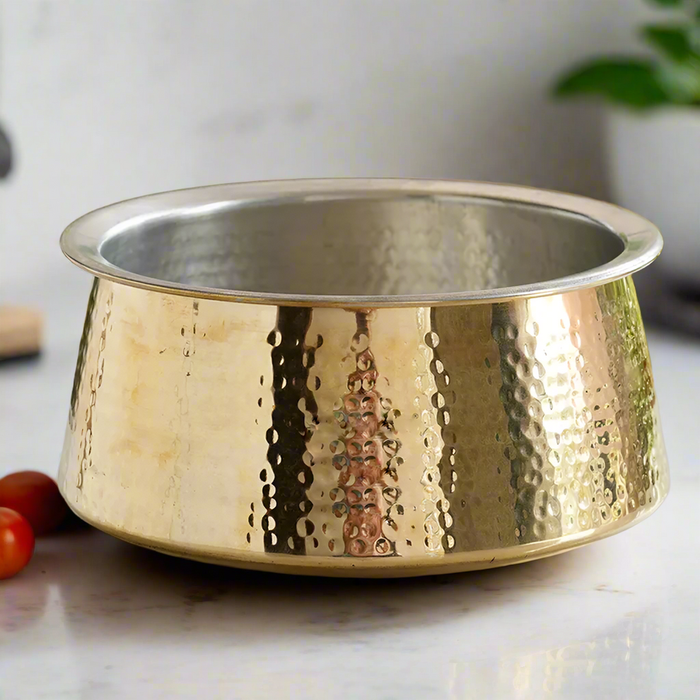 High Quality Biryani Handi With Lid / Brass Serving Pot - Large – PEARL ...